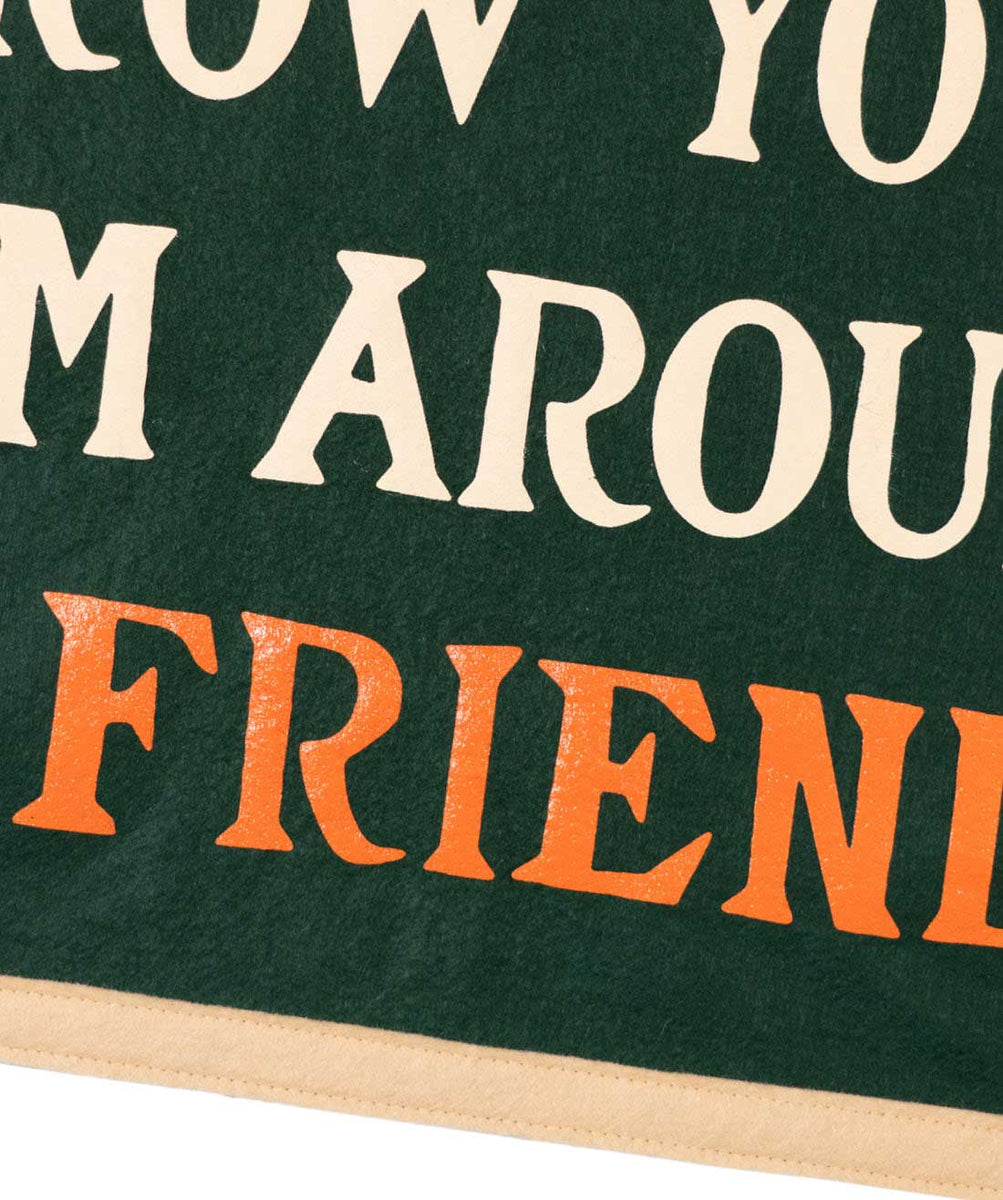 Oxford Pennant | Throw Your Arm Around A Friend Camp Flag - Billy ...