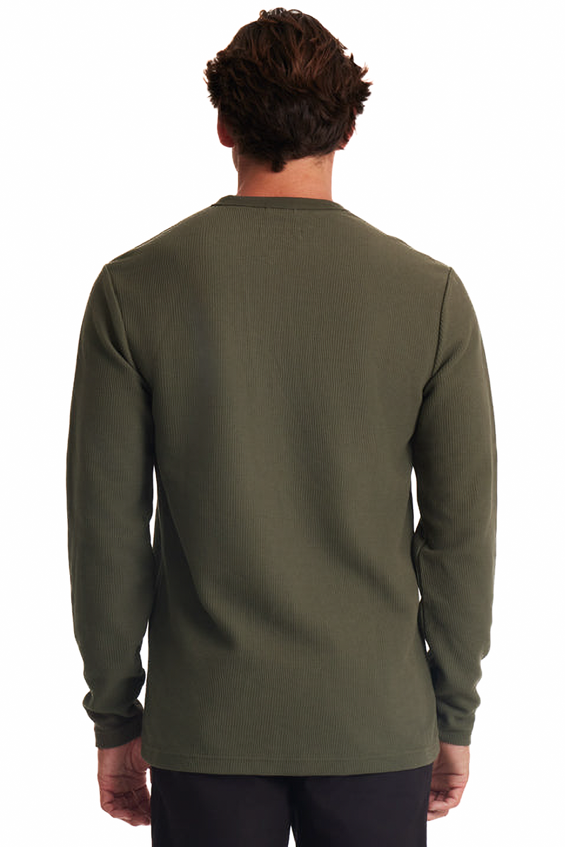 Roark Revival | Companion Long Sleeve Thermal Henley - Military - Men's ...