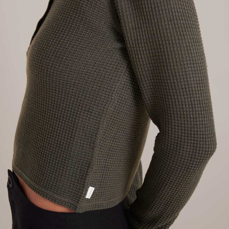 Roark Revival | Well Worn Long Sleeve Thermal Sweater - Military ...