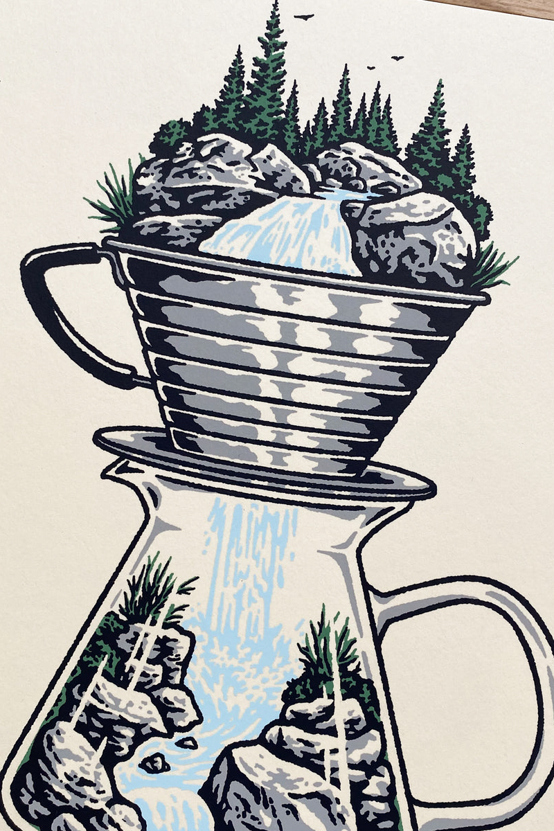 Sam Larson | Flash Brew - Signed 8x10in Print $409 – Montana Supply Co.