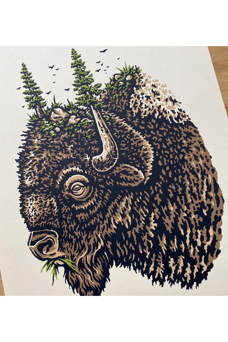 Sam Larson | Tree Horn - Signed 8x10in Print #423 – Montana Supply Co.