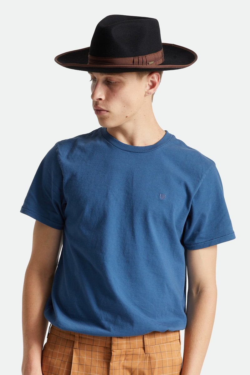 Brixton | Reno Fedora - Black/Brown - Men's / Women's – Montana Supply Co.
