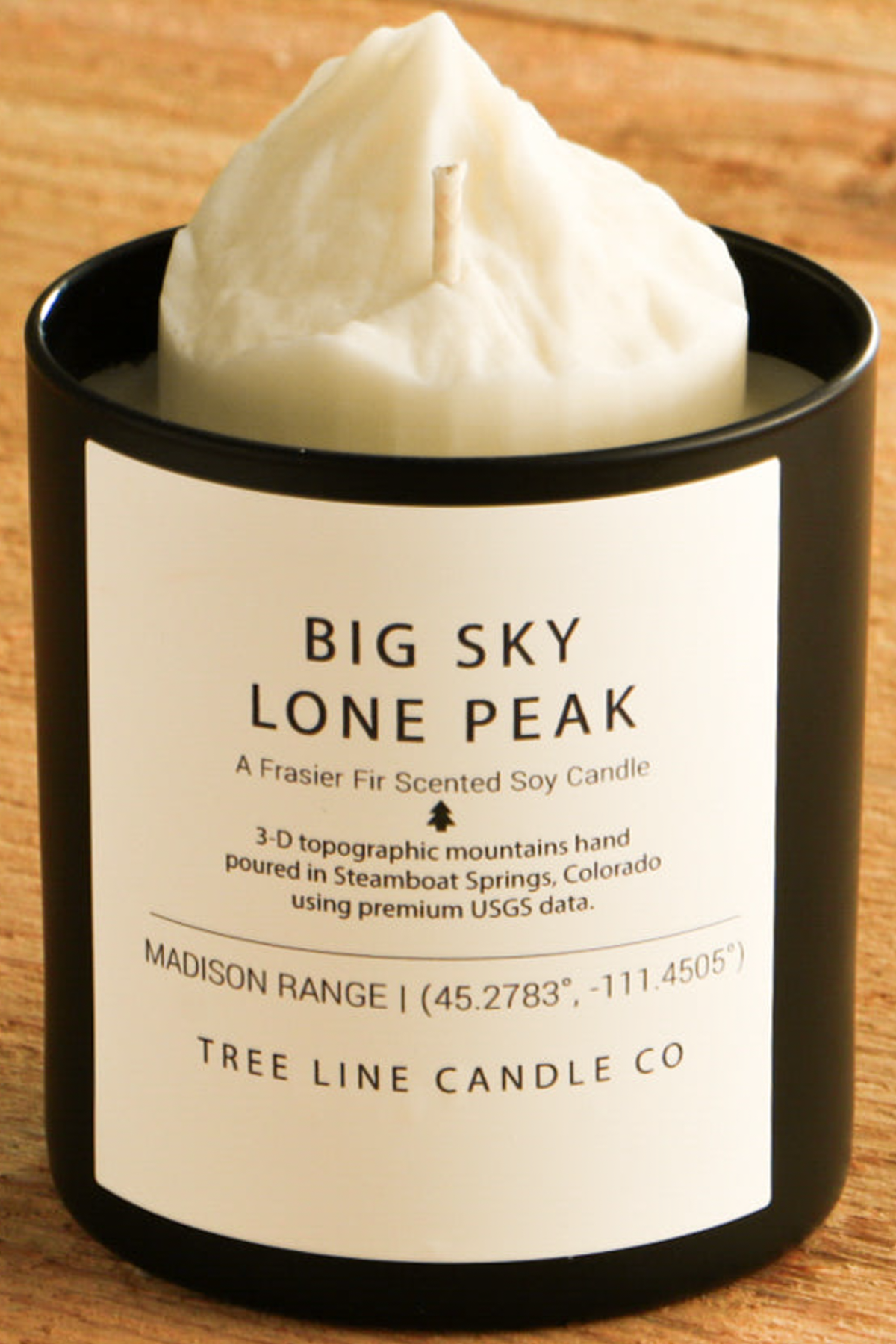 Tree Line Candle Co. | Big Sky Topographic Candle - Fir – Montana ...